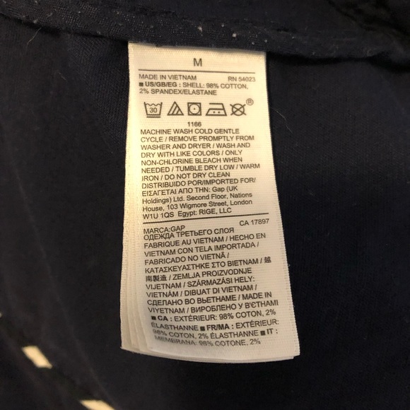 GAP | Jackets & Coats | Gap Navy Utility Jacket With Embroidered ...